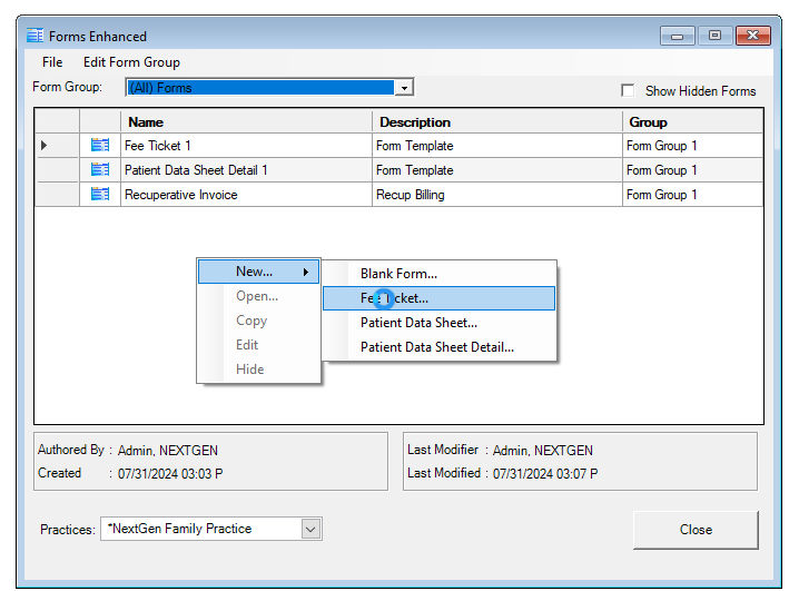 How to Create a Custom Fee Ticket Using Forms Enhanced