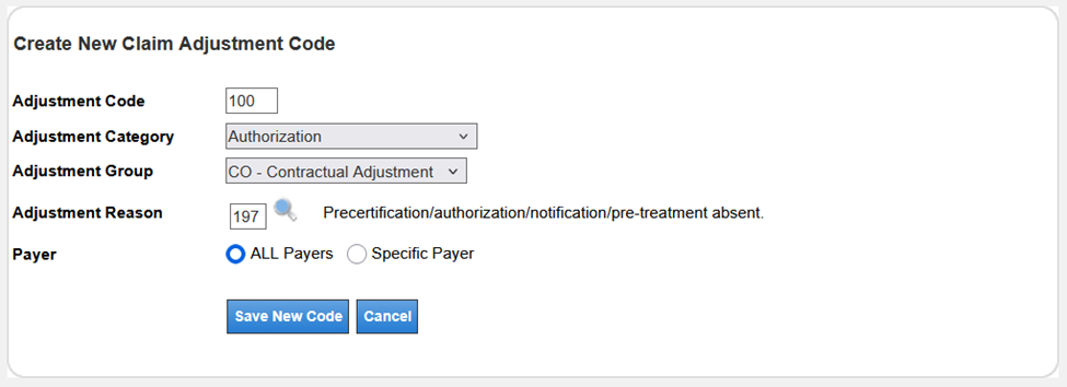 Administration: Shortcut Codes