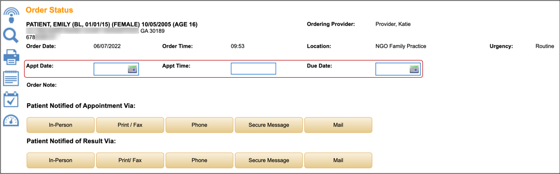 Order Status