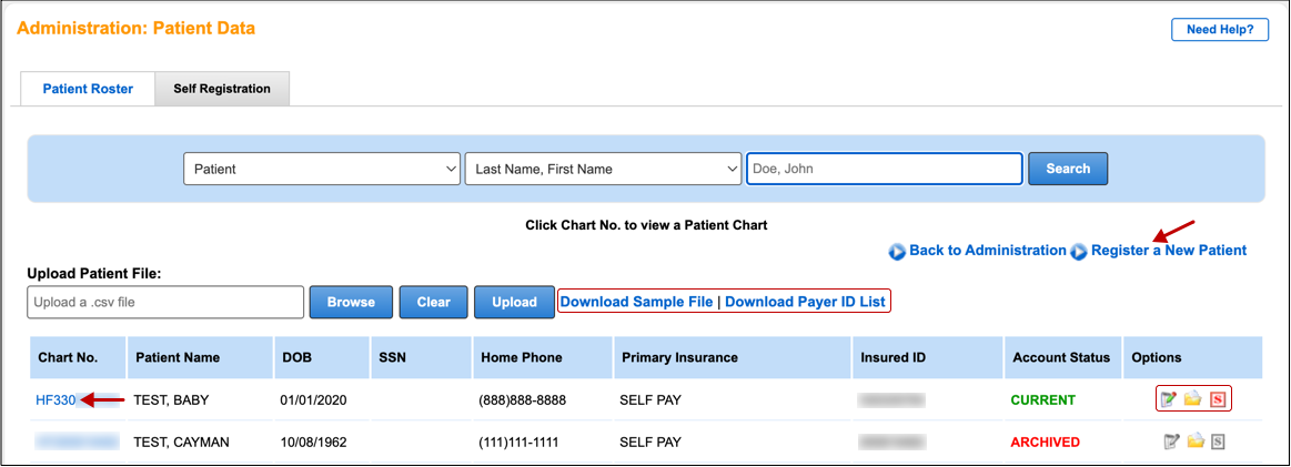 Patient Roster