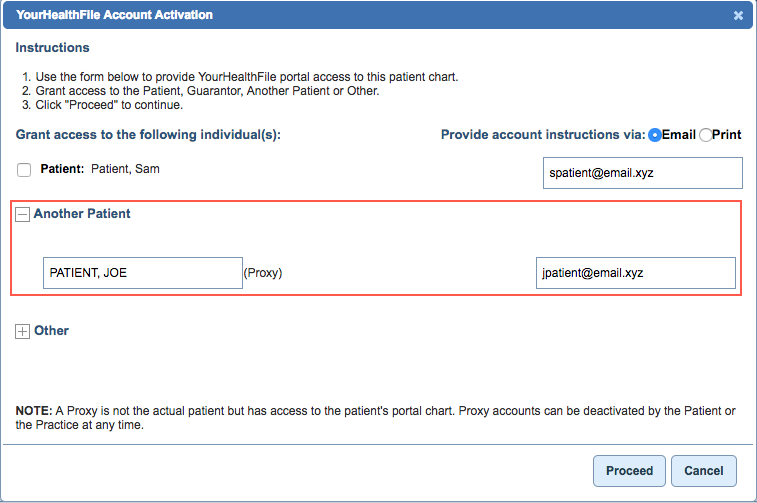 Enable Patient Portal Access