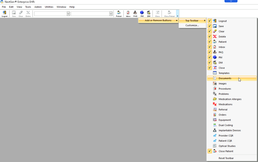 How Can I Edit the Icons in the Legacy Top Menu and Button Bar in ...
